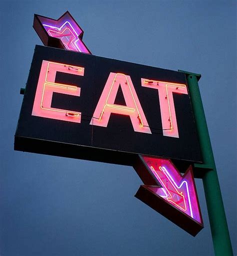 Vintage Eat Neon Sign Retro Neon Eat Sign 1950s Neon Sign Aesthetic