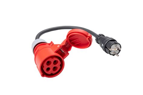 Three Phase Socket Adapter 32 A For Pat 4p Sonel Test Equipment Usa