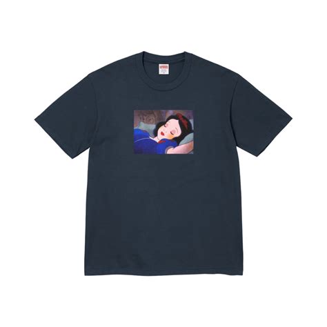 슈프림 스노우 화이트 티셔츠 블랙 24fw Supreme Kream