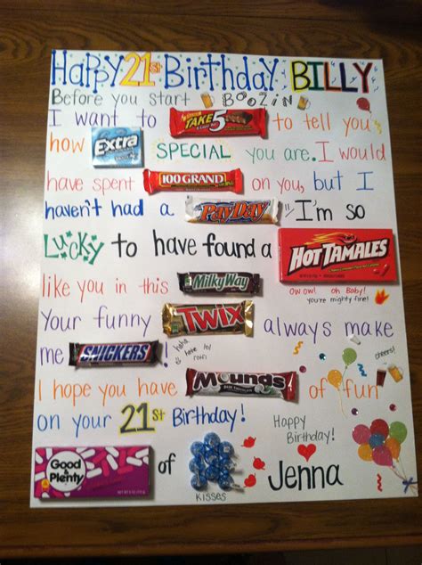Happy Birthday Card Using Candy Bars At Cody Wray Blog