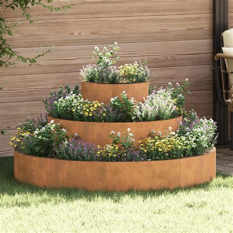 Vaso Da Giardino Fioriera Esterno Contenitore Per Piante Marrone 120 X
