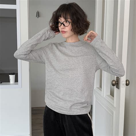 프롬비기닝 허그 기모 베이직 티셔츠 5color 기모 기본티 긴팔티 이너티 레이어드티 티셔츠 긴팔이너티 긴팔티셔츠 레이어드티셔츠