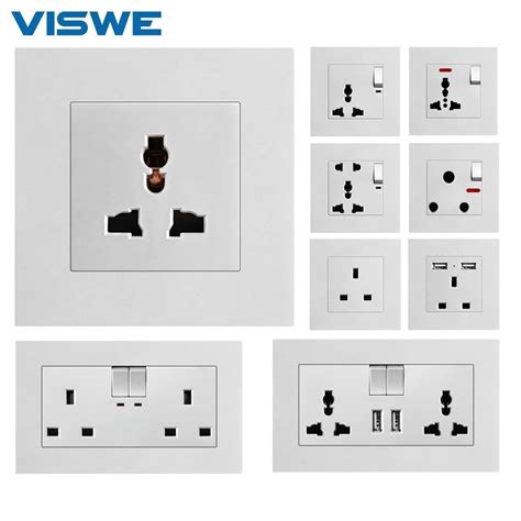 Viswe Usb Socket Universal Socket Double Socket Wall Socket
