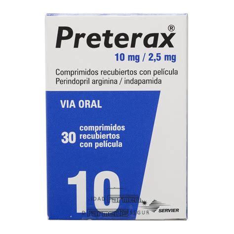 Preterax 10mg X 30 Comp Farmedis Sa
