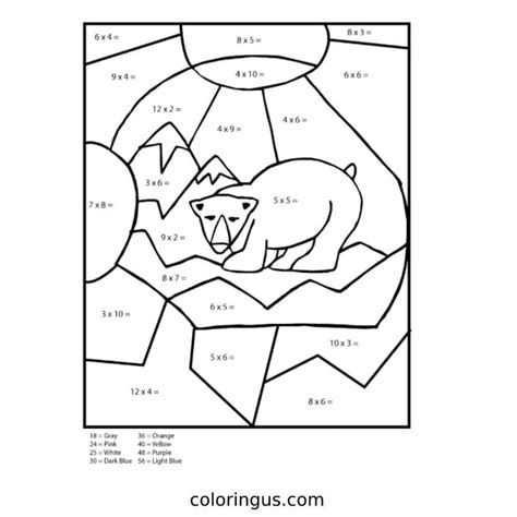 Math Coloring Pages Free Printable Pdf