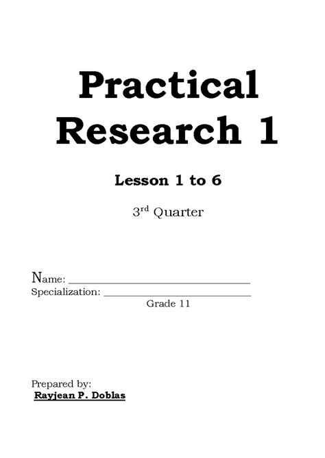 Parts Of A Research Paper Research Parts Of A Research Paper Chapter 1 The Problem And Its