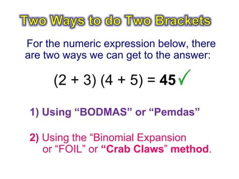 Expanding Binomial Brackets Pptx Physics Science