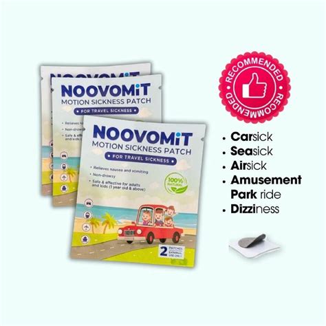 Noovomit Motion Sickness Patch Reduce Symptoms Like Nausea Vomiting