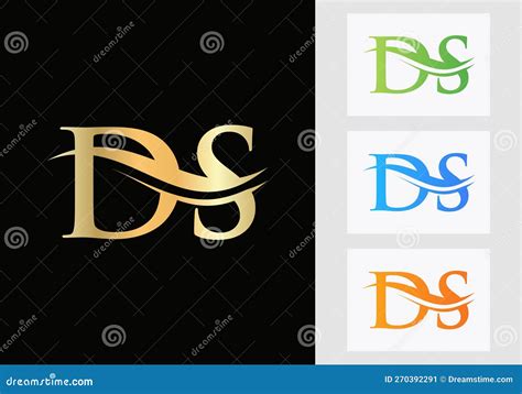 Monogram Letter Ds Logo Design Ds Logotype Template Stock Vector Illustration Of Marketing