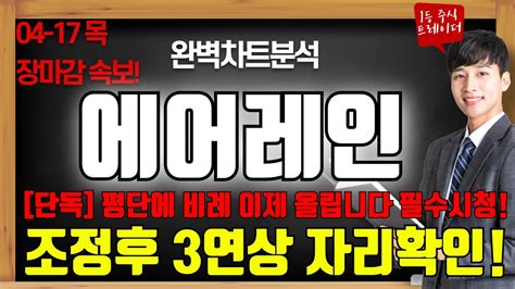 에이텍 주가전망 04 17 목 장마감 속보 평단에 비례 이제 올립니다 필수시청 조정후 3연상 자리확인 에이텍 에이텍주가