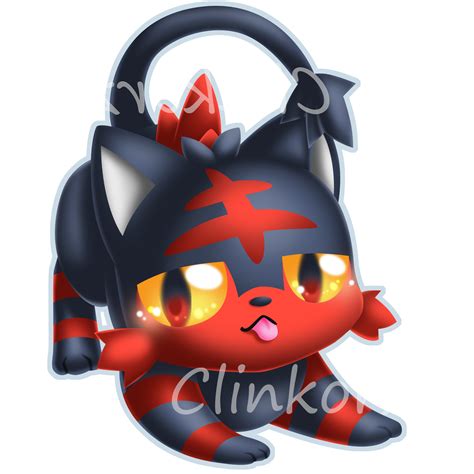 Litten Pokemon Art Character Illustration Png Picture