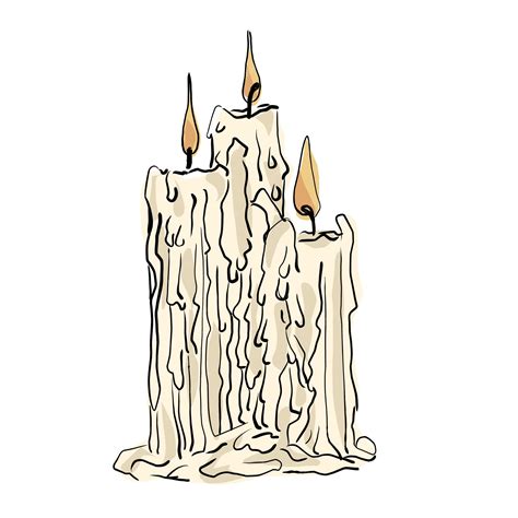 Melting Candle Drawing