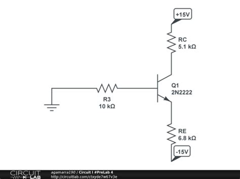 Circuit I Prelab 4 Circuitlab