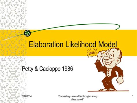 Ppt Elaboration Likelihood Model Powerpoint Presentation Free