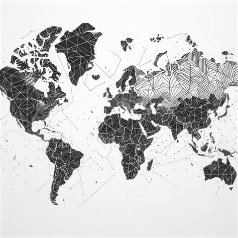 Premium Photo World Map Global International Globalisation Concept