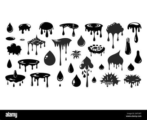 Dripping White Paint Stock Vector Images Alamy