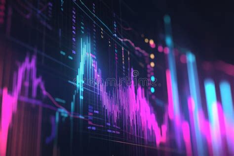 A Financial Data Visualization Featuring Dynamic Line Graphs And Bar