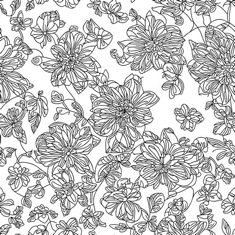 Premium Vector Floral Seamless Pattern Diagonal Flower Lines Pattern