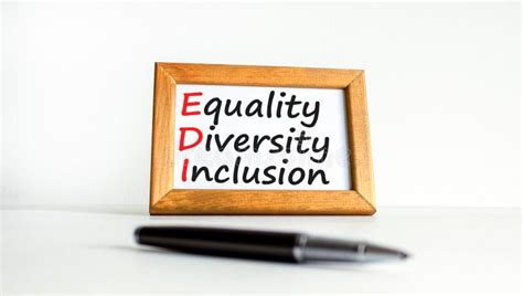 Edi Equality Diversity Inclusion Symbol Concept Words Edi Equality