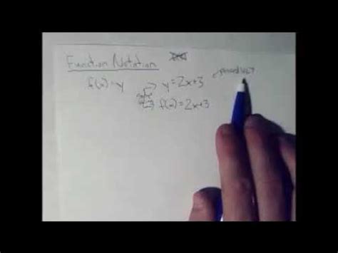 U1 25 Function Notation - YouTube