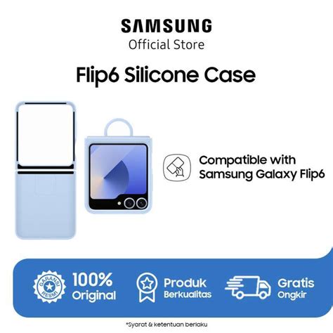 Jual Samsung Galaxy Z Flip Silicone Case Blue Di Seller Samsung Preorder Official Store