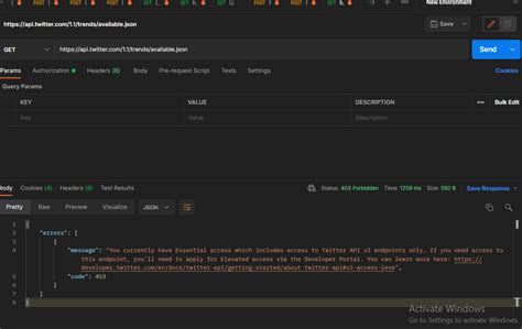 Why Is The Twitter API V Not Giving Me Access Stack Overflow