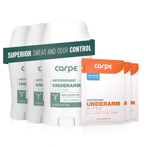 Carpe Underarm Antiperspirant And Deodorant Pack Of 3
