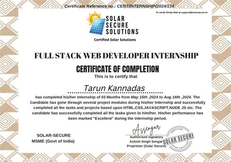 Tarun Kannadas On Linkedin Fullstackdevelopment Internship Webdevelopment Careergrowth