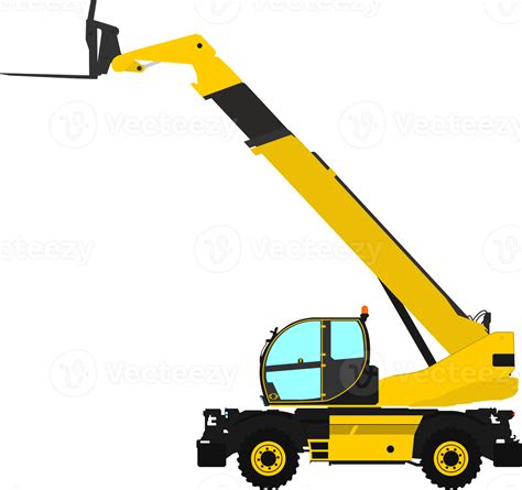 Modern Rotating Telehandler Side View Of Telescopic Handler 25028394 Png