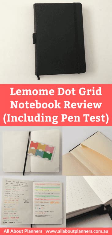 Lemome Dot Grid Notebook Review Including Pen Test All About Planners