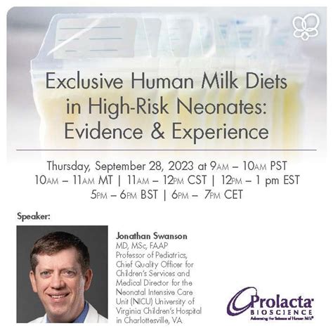 Prolacta Bioscience On Linkedin Exclusivehumanmilkdiet