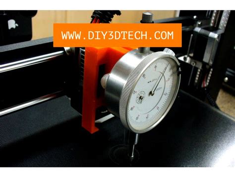 Jg Aurora A5 Dial Indicator Mount For Bed Tramming By Diy3dtech Model
