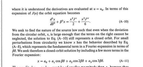 Doubt In A Step While Deriving Bertrand Theorem • Physics Forums