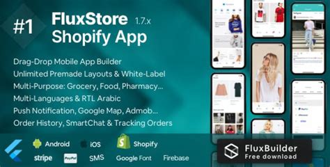 دانلود سورس FluxStore Shopify - The Best Flutter E-commerce app