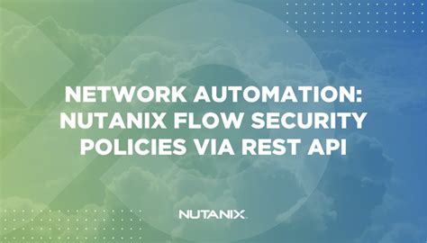 Networking And Security Nutanixdev