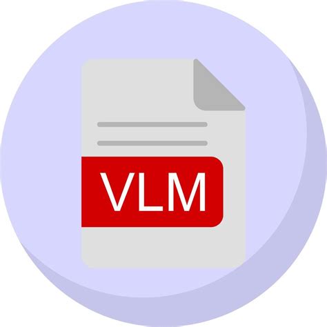 vlm file format flat bubble icon 44060774 vector art at vecteezy