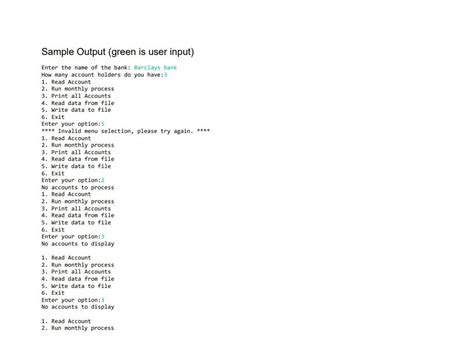 Solved Cst8132 Object Oriented Programming Lab 6 Banking