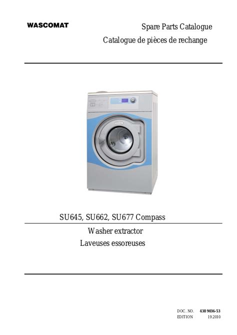 Wascomat Su677 Compass Parts Diagram
