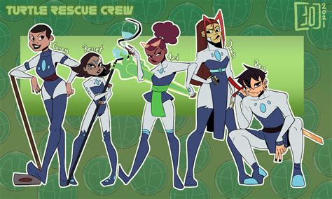 [rottmnt] Turtle Rescue Crew By Javajojo On Deviantart