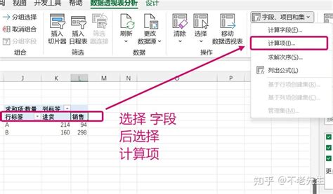 数据透视表的 计算字段 和 计算项 知乎