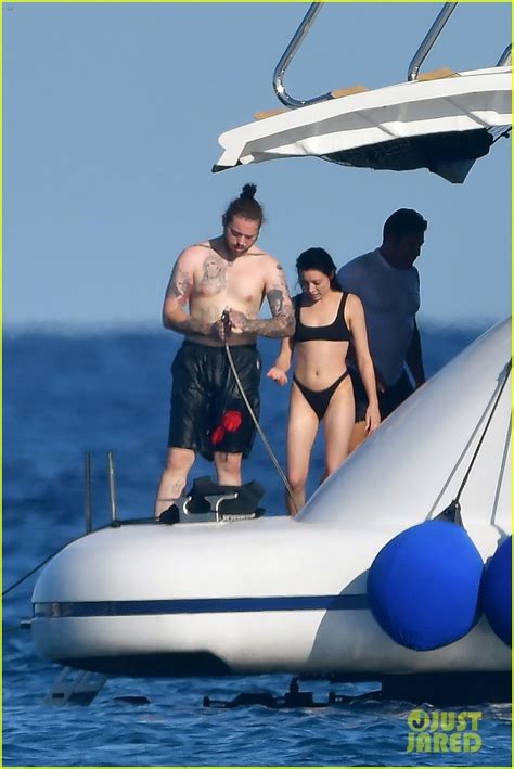 Post Malone Cozies Up To Mystery Woman On Yacht In France Photo