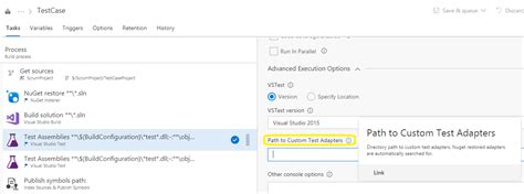 Add Unit Test Step On Tfs Build Definition For Net Project Stack