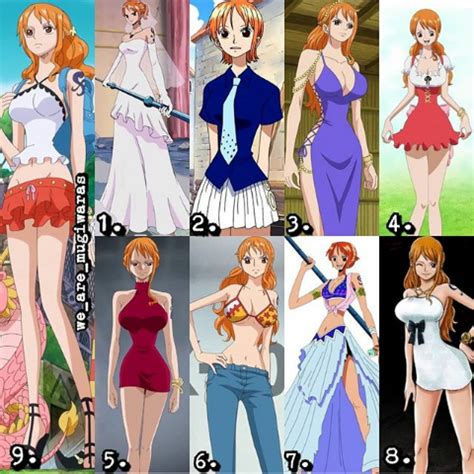 One Piece All Nami Outfits One Piece All Nami Outfits