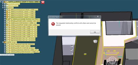 When I Ask For A Conflicting Relationship Why Does The Pop Up Window