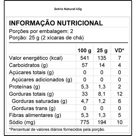Salgadinho Sotrix Sabor Natural Sotrigo Alimentos