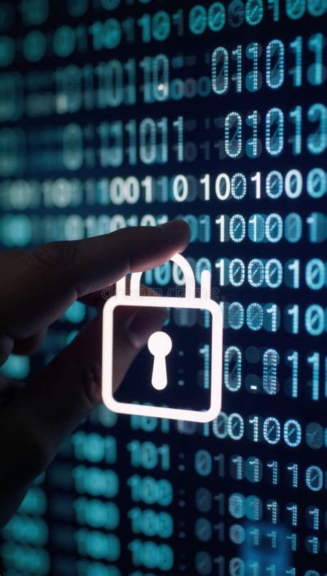 Digital Key Unlocks Padlock On A Virtual Screen Symbolizing Cybersecurity And Data Protection