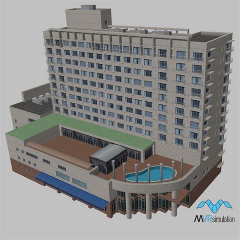 Miyako Building 001 3d Model Mvrsimulation