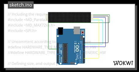 Dotmatrix Wokwi Esp32 Stm32 Arduino Simulator Dotmatrix Wokwi Esp32 Stm32 Arduino Simulator