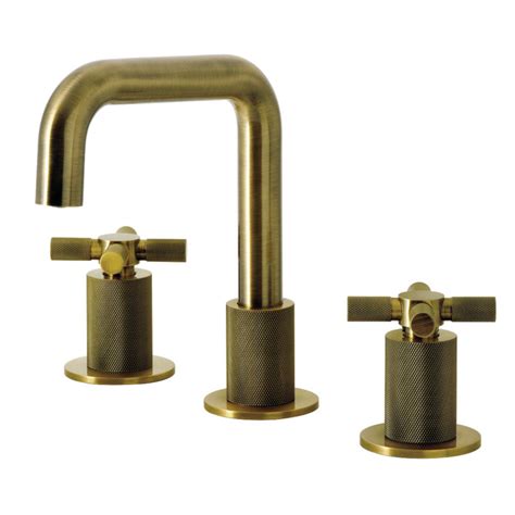 Kingston Brass Convergent Two Handle 3 Hole Deck Mount Widespread