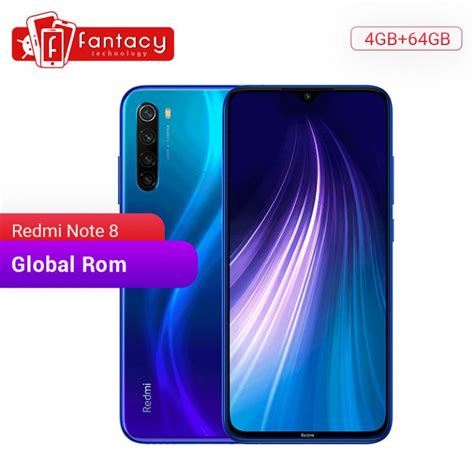 Global ROM Xiaomi Redmi Note 8 4GB 64GB 48MP Quad Cameras Smartphone Smart Devices Mobile